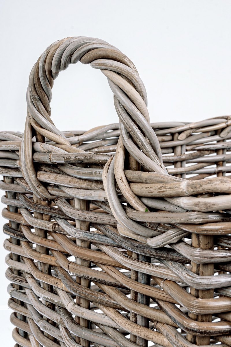 Set 2 cosuri din rattan maro Narra 50 cm x 37 cm x 37 h - Decorer