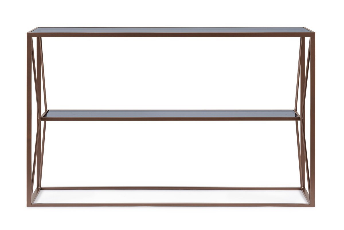 Consola otel maro coin sticla Hydra 120x32x75 cm - Decorer