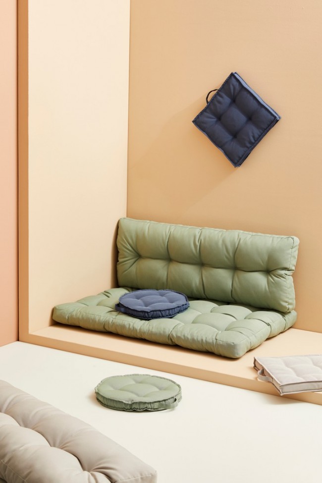 Perna sezut mobilier gradina verde 120x80x10 cm - Decorer