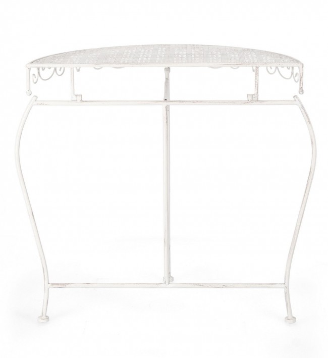 Consola otel alb patinat Emily 75x36x75 cm - Decorer