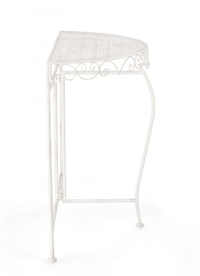 Consola otel alb patinat Emily 75x36x75 cm - Decorer