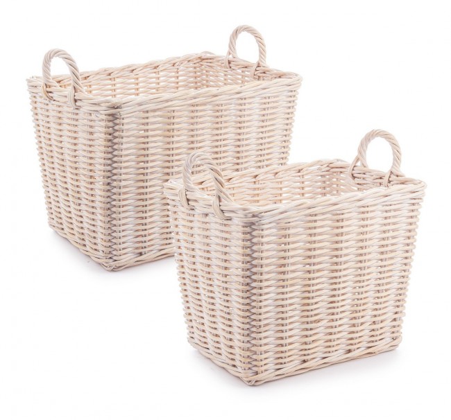 Set 2 cosuri depozitare ratan Narra 43x30x34 cm, 50x37x37 cm - Decorer