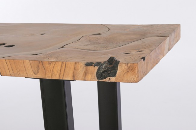 Consola otel negru lemn Elwood 120x40x75 cm - Decorer