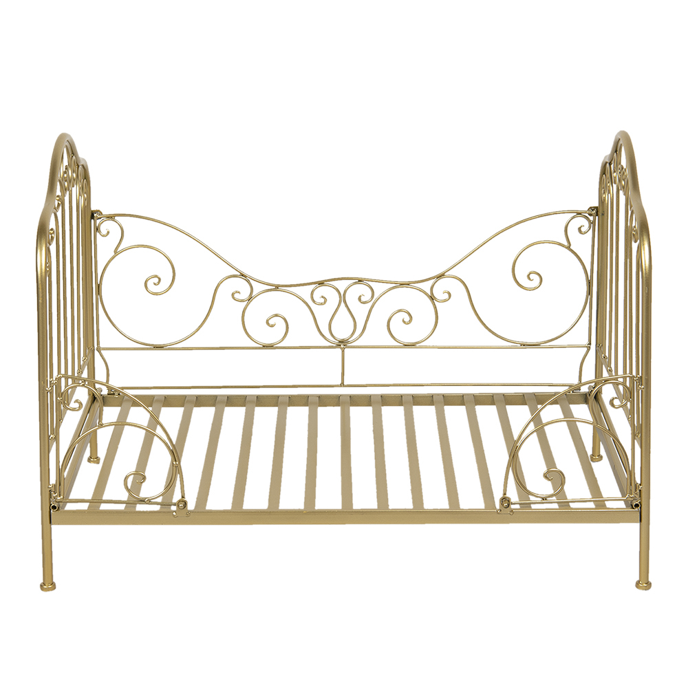 Pat animale fier auriu 80x53x58 cm - Decorer