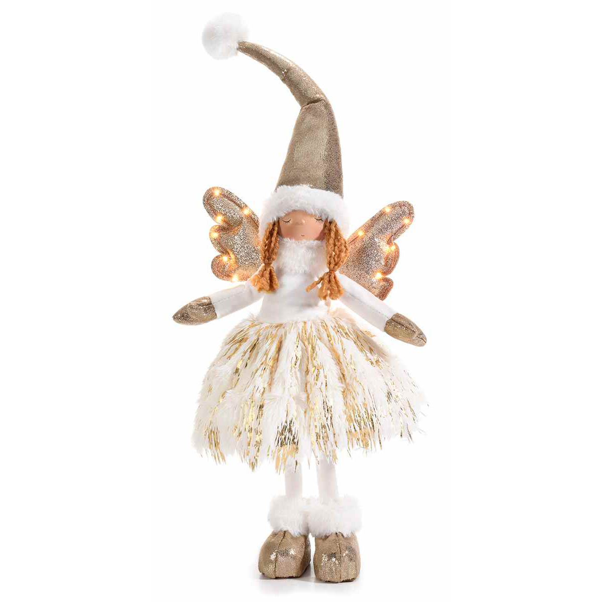 Set 2 figurine Inger cu leduri 17x8.5x52 cm - Decorer