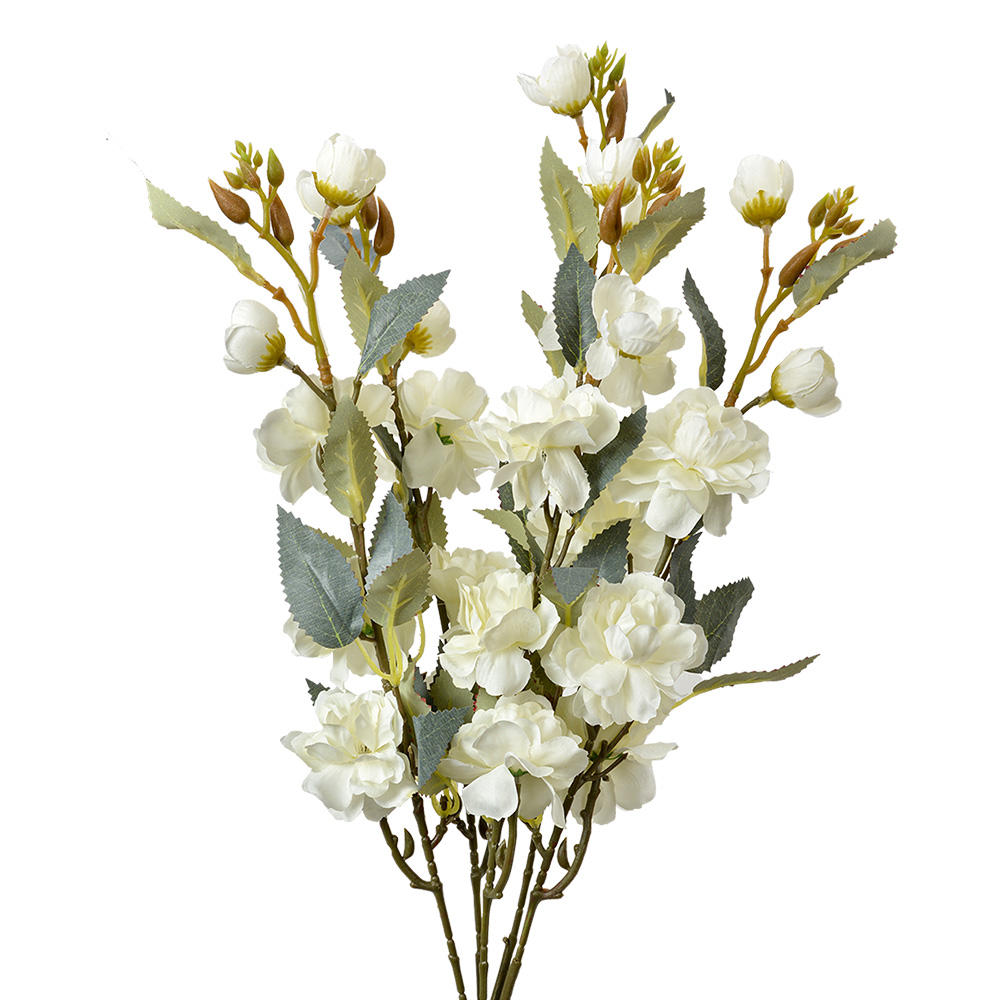 Floare artificiala alba verde 10x10x51 cm - Decorer
