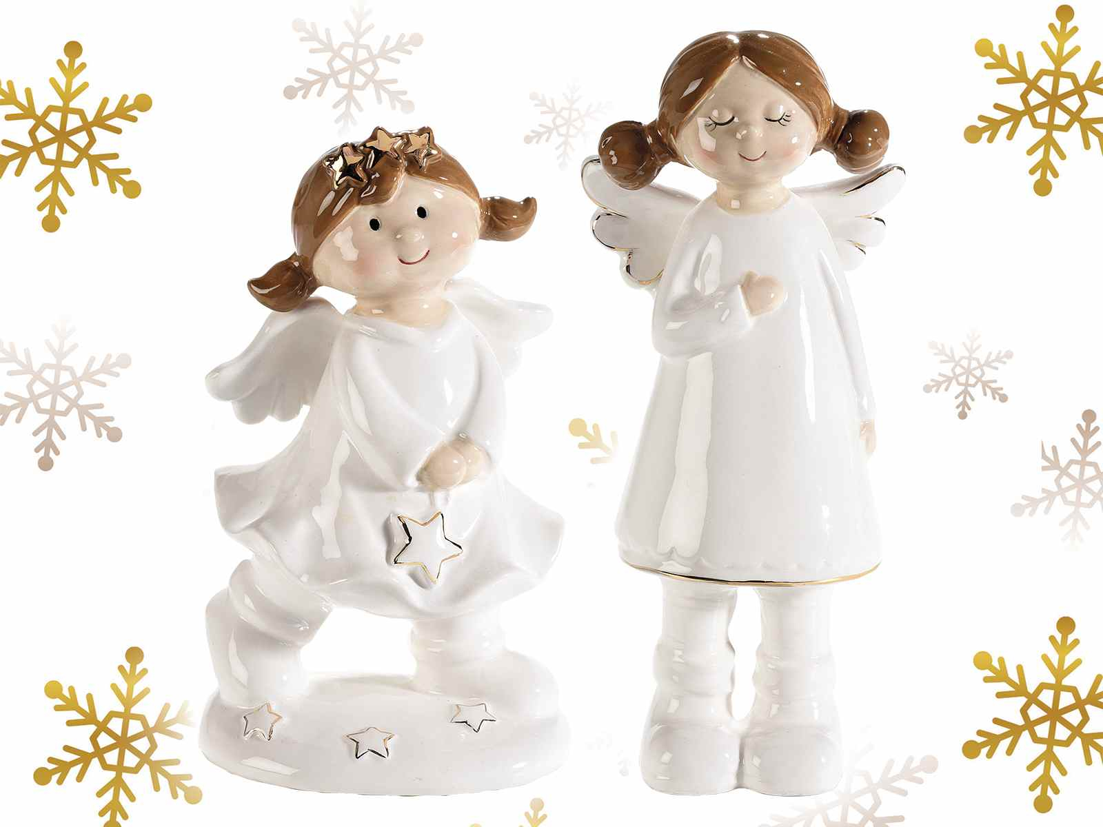 Set 2 figurine Inger 7x5.5x17 cm - Decorer