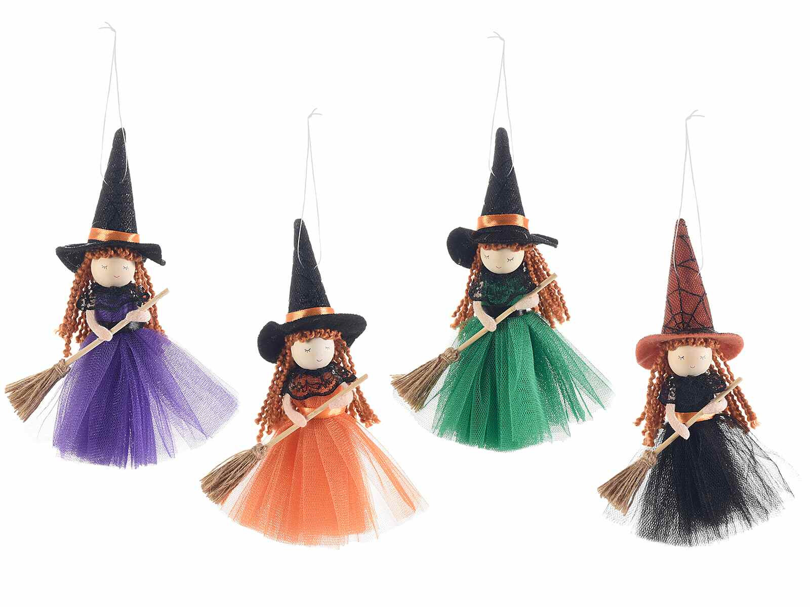 Set 8 ornamente brad Vrajitoare 6x17.5 cm - Decorer