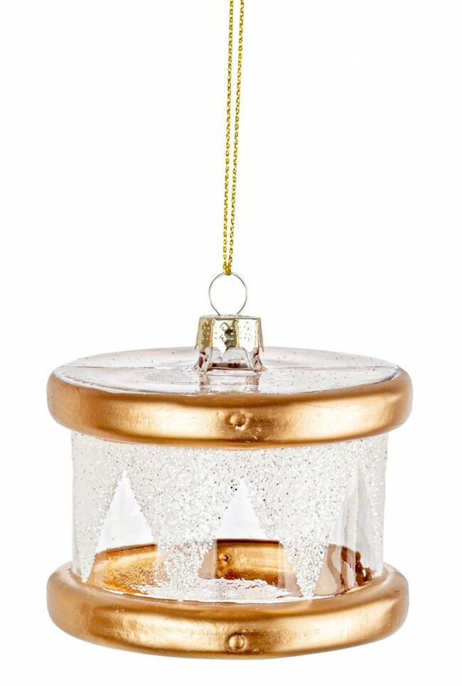 Set 6 ornamente brad 7x8 cm - Decorer