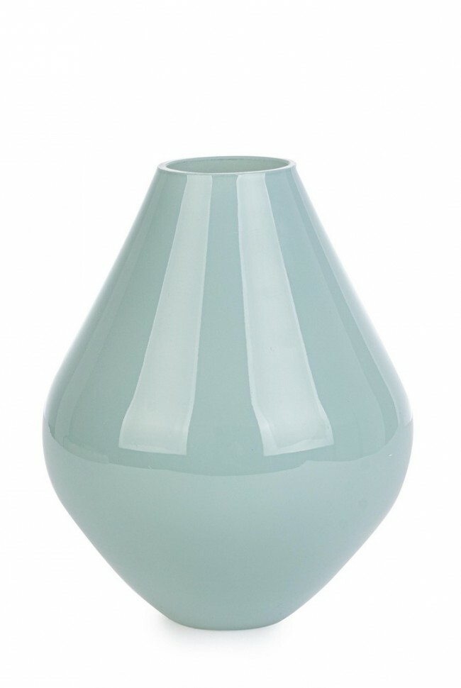 Set 6 vaze flori sticla verde Klair 17.5x21.5 cm - Decorer