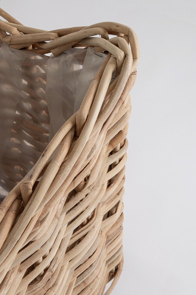 Cos depozitare ratan natur Haris 100x52x65 cm - Decorer
