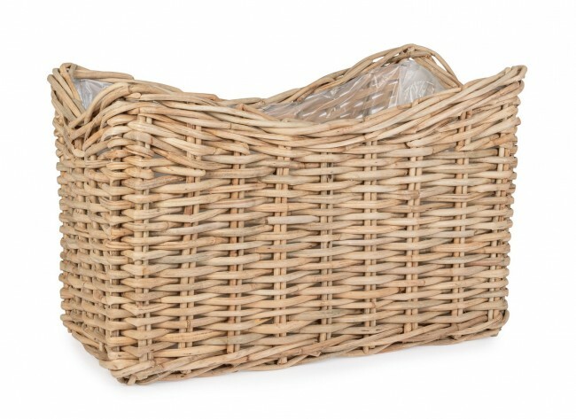 Cos depozitare ratan natur Haris 100x52x65 cm - Decorer