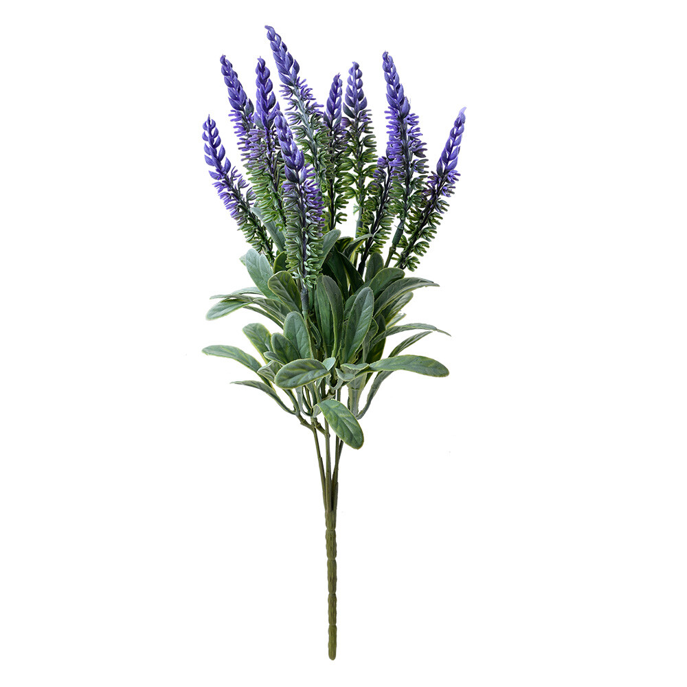Set 3 buchete Lavanda verde mov 8x8x36 cm - Decorer