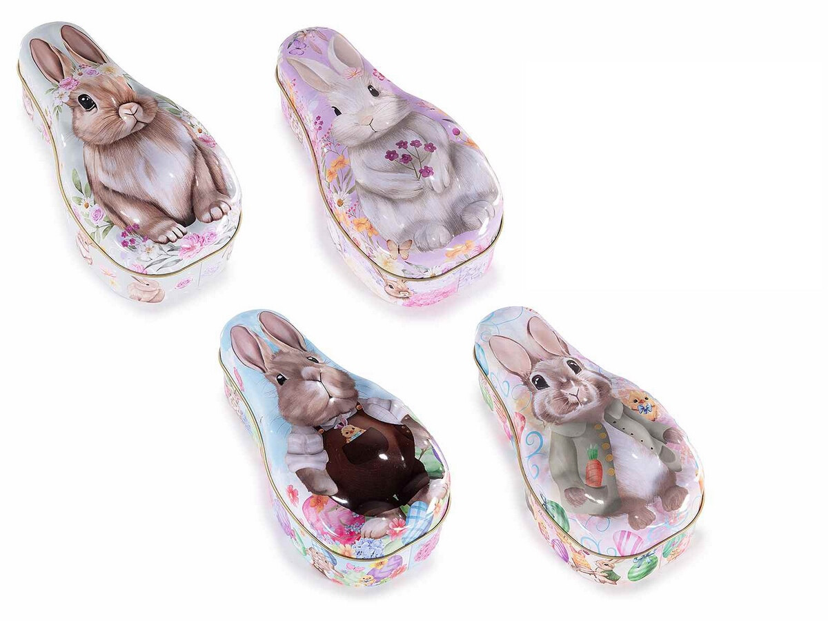 Set 4 cutii metal Paste 7.5x5x14.5 cm - Decorer