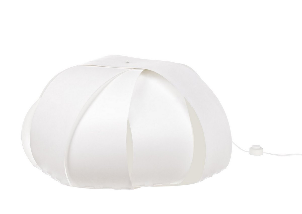 Lampa de podea din polipropilena alba Terra Ø 65 cm x 39 h - Decorer