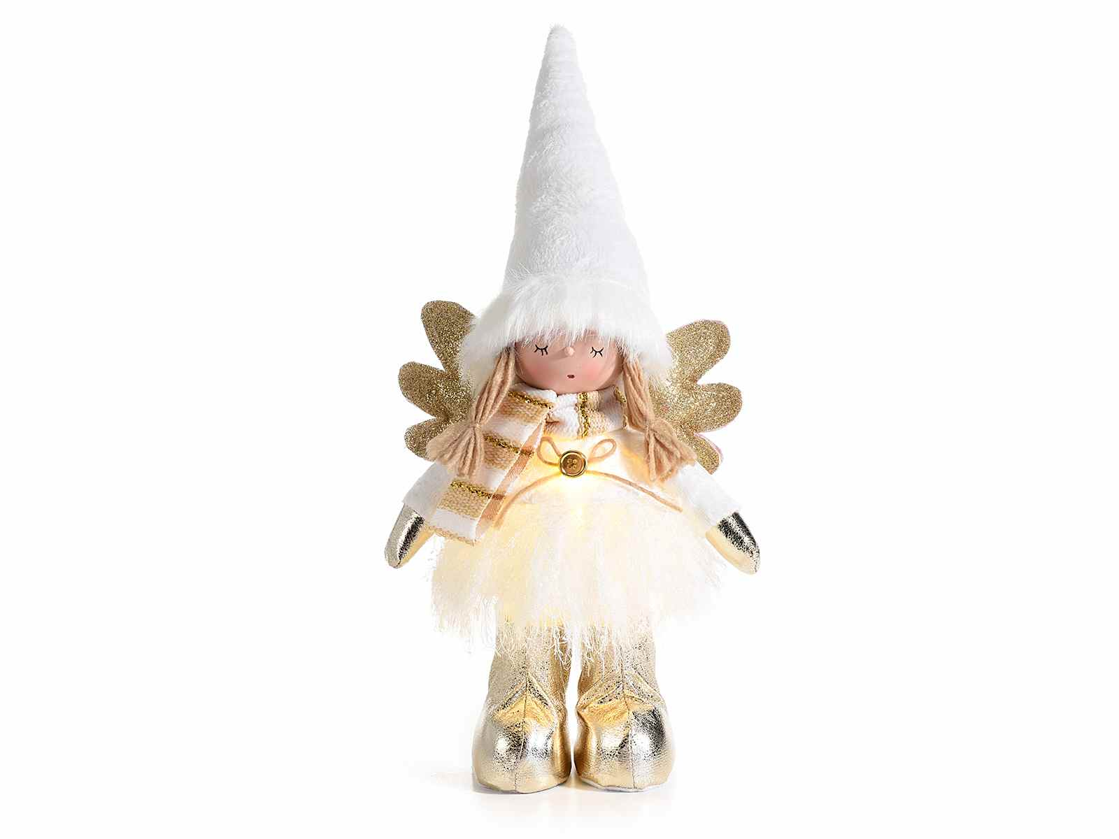 Figurina Inger cu led 18x9.5x41 cm - Decorer