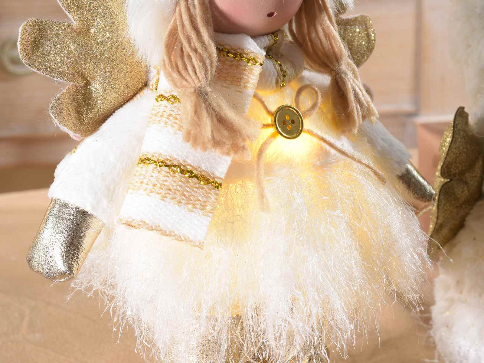 Figurina Inger cu led 18x9.5x41 cm - Decorer