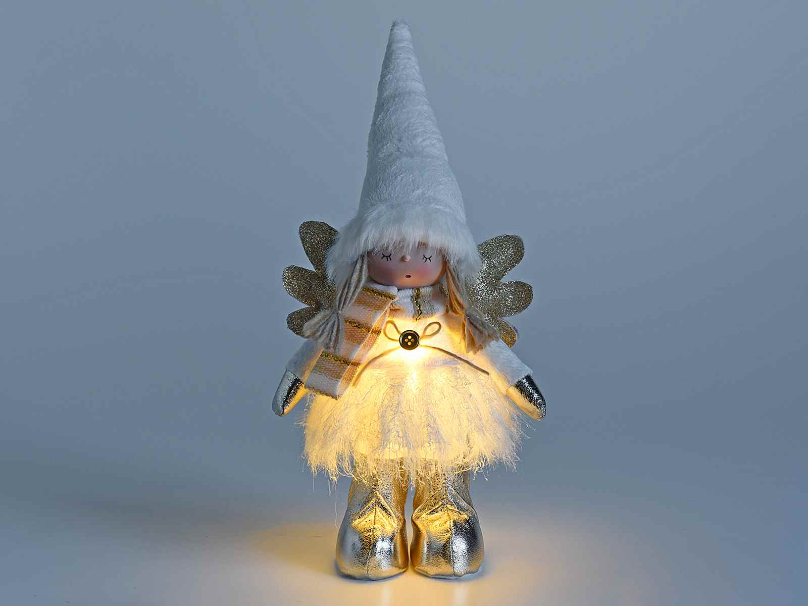 Figurina Inger cu led 18x9.5x41 cm - Decorer