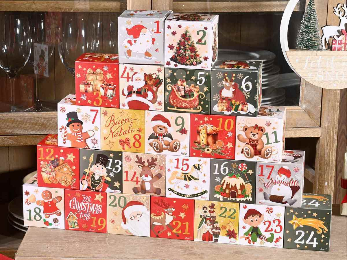 Set 24 cutii pentru Calendar Advent 7x7x7 cm - Decorer