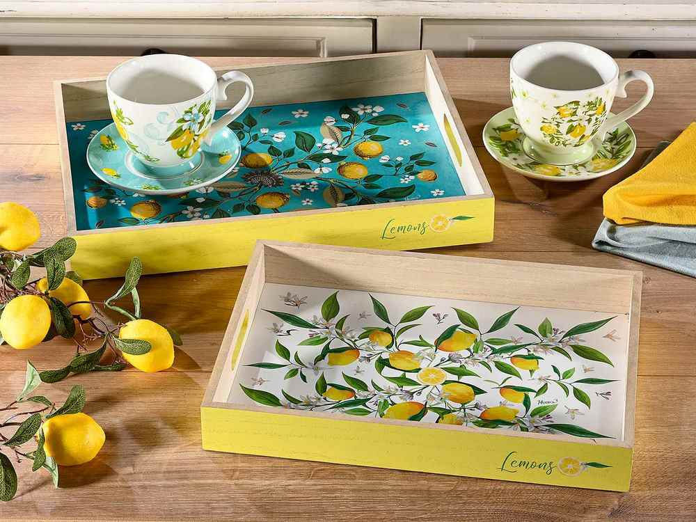 Set 2 tavi decor Lamai 40x30x5 cm, 35x25x4.5 cm - Decorer