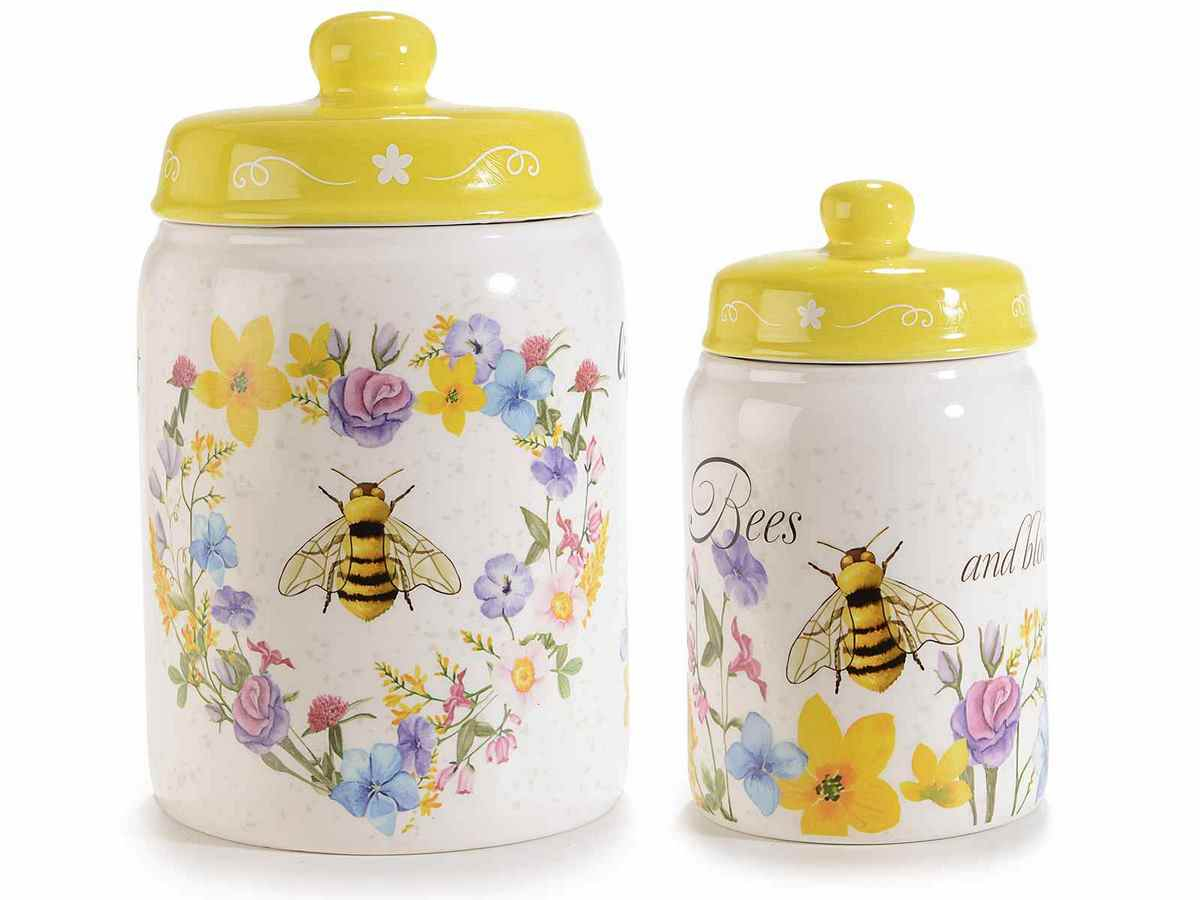 Set 2 borcane decorative ceramica Albinute 11.5x19 cm, 8.5x14.5 cm ...