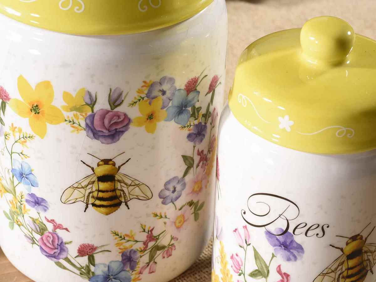 Set 2 borcane decorative ceramica Albinute 11.5x19 cm, 8.5x14.5 cm ...