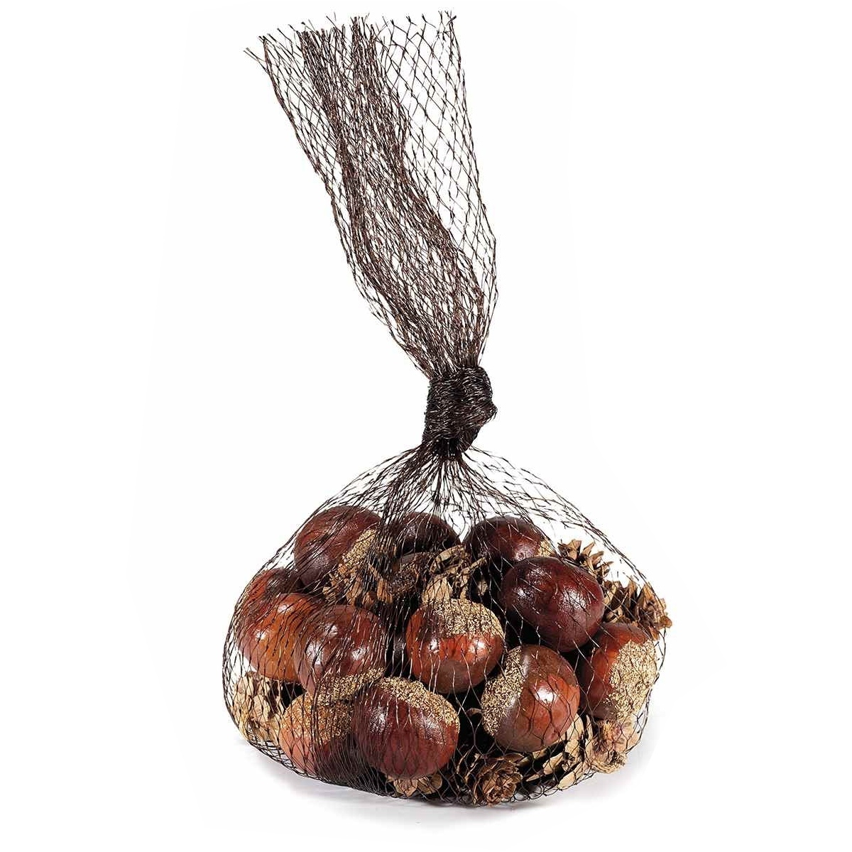 Set 48 conuri brad si castane 3 cm - Decorer