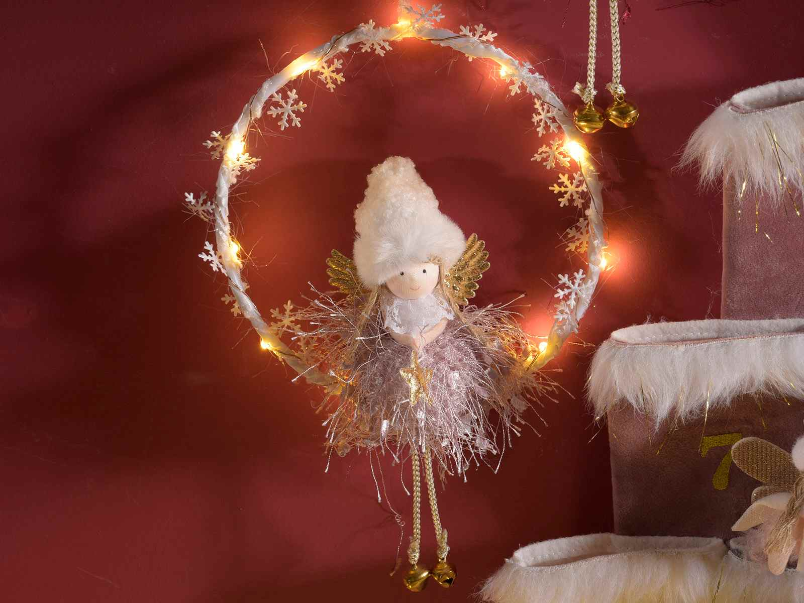 Coronita Inger mov cu led 17x23 cm - Decorer