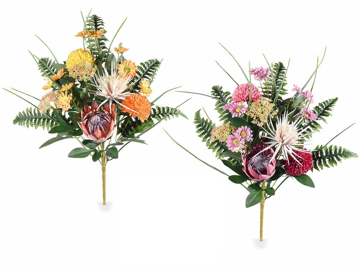 Set 2 buchete flori artificiale multicolore 56 cm - Decorer