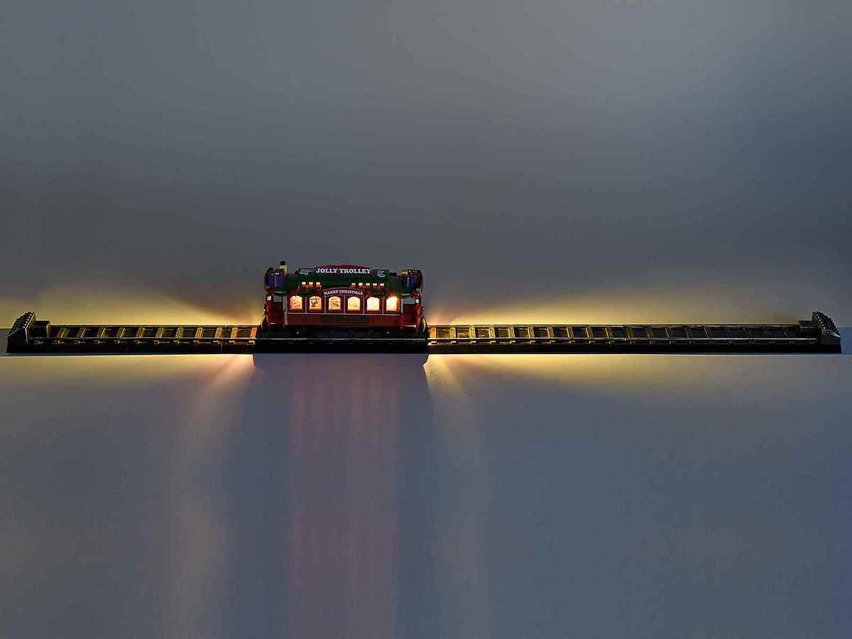 Trenulet muzical Craciun 23.5x7x10.5 cm - Decorer