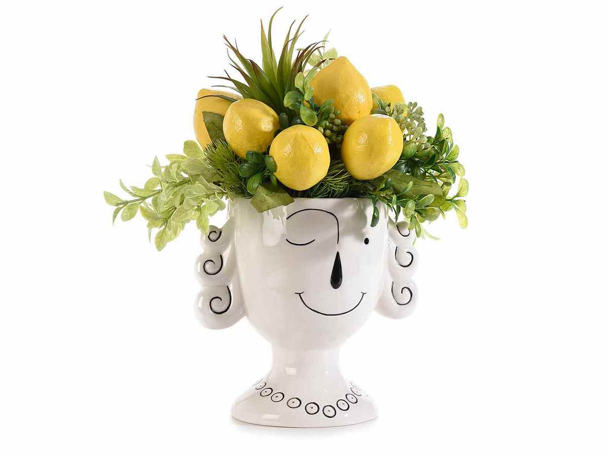 Vaza flori portelan 18x12x16 cm - Decorer