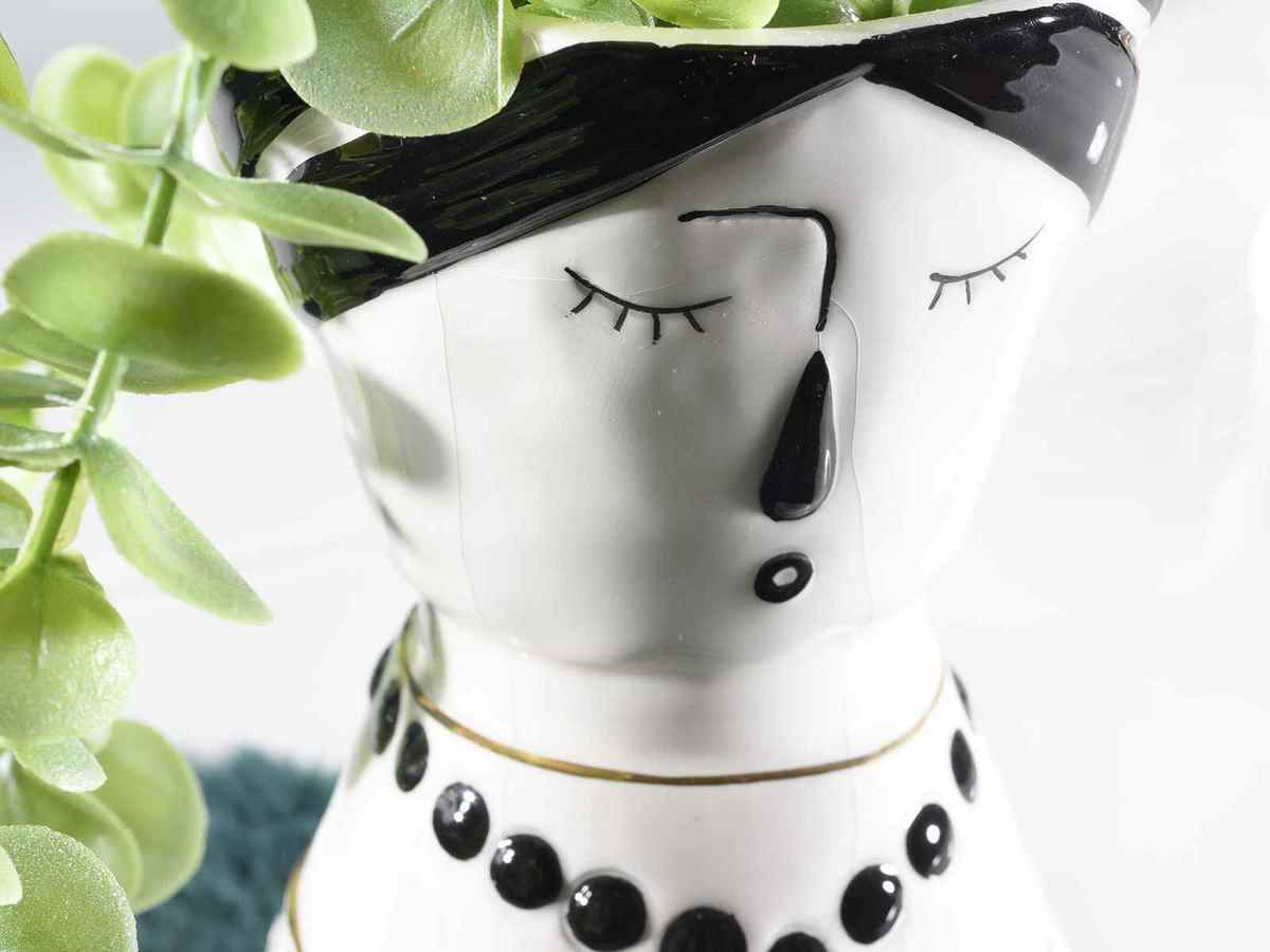 Vaza flori portelan 13x18 cm - Decorer