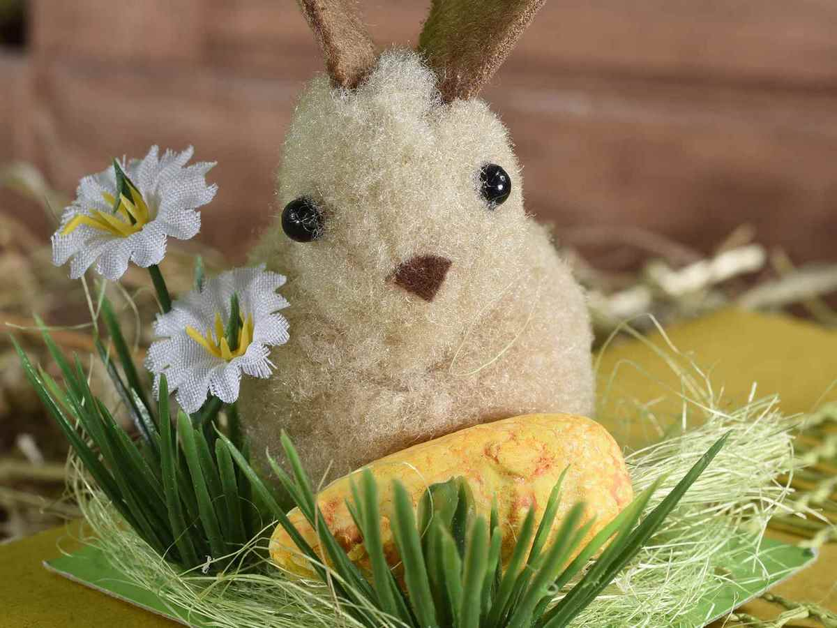 Set 12 Iepurasi Paste 6x5.5x7 cm - Decorer